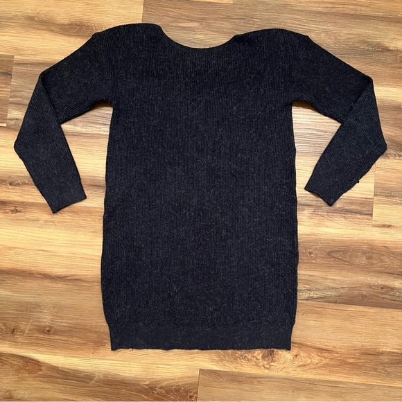 Hem & Thread | Dresses | Hem Thread Navy Knit Mini Dress With Back Tie ...